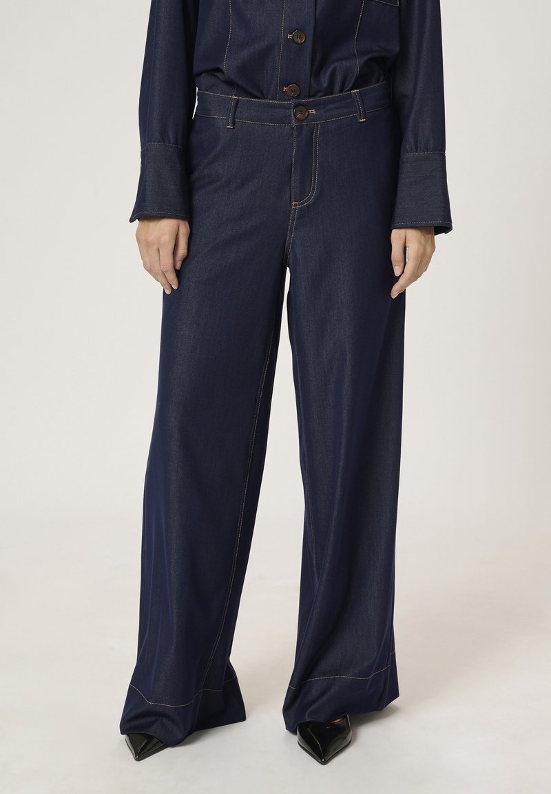 My Essential Wardrobe RAVI XWIDE - Jeans Relaxed Fit - dark blue ...