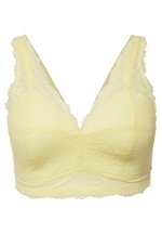 Ulla Popken SCALLOPED - Underwired bra - light yellow - Zalando