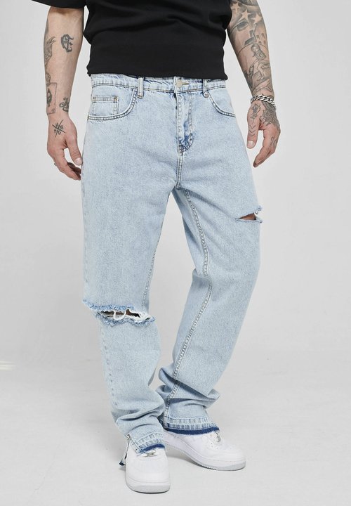 2Y Premium PREMIUM BUTTONED - Jean droit - blue/bleu - ZALANDO.FR
