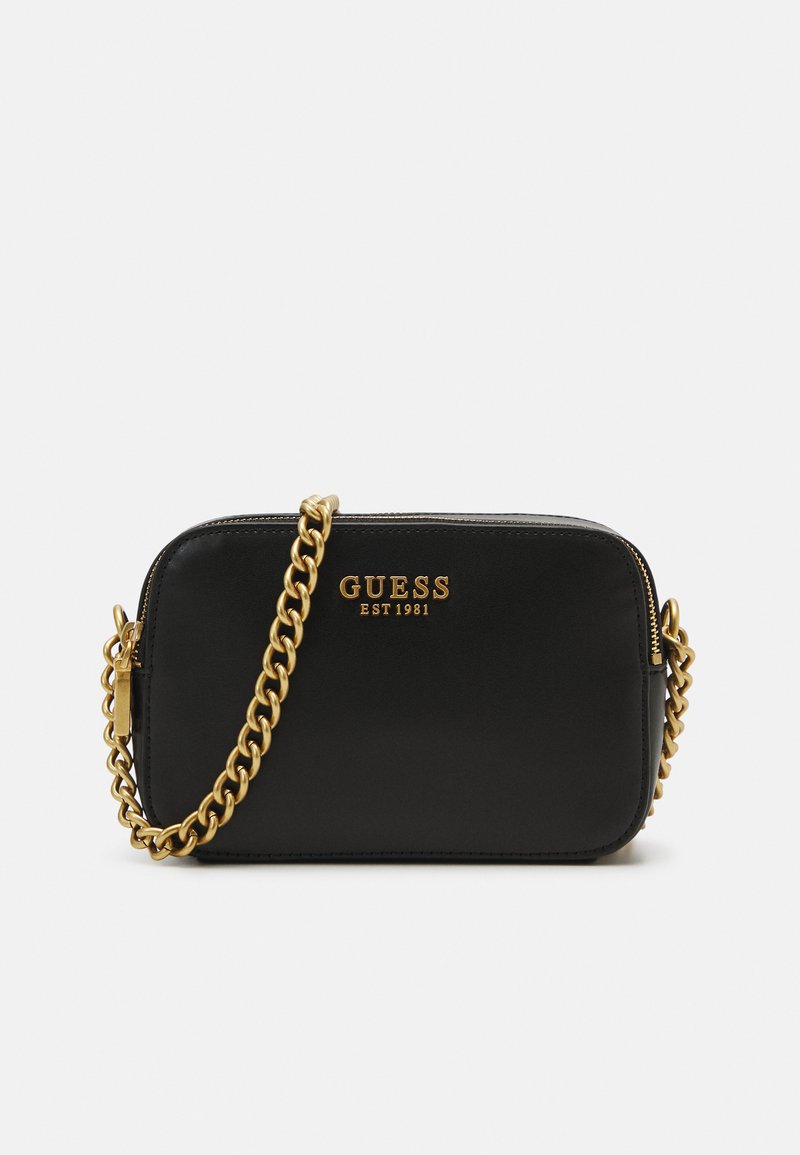 Guess SARITA CAMERA CROSSBODY - Cross body bag - black - Zalando.co.uk