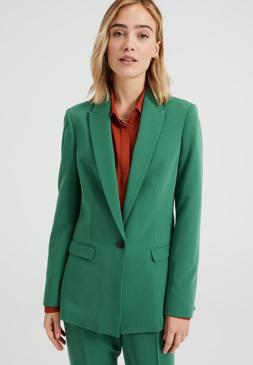 WE Fashion GETAILLEERDE STRETCH - Blazer - green/dunkelgrün-meliert ...