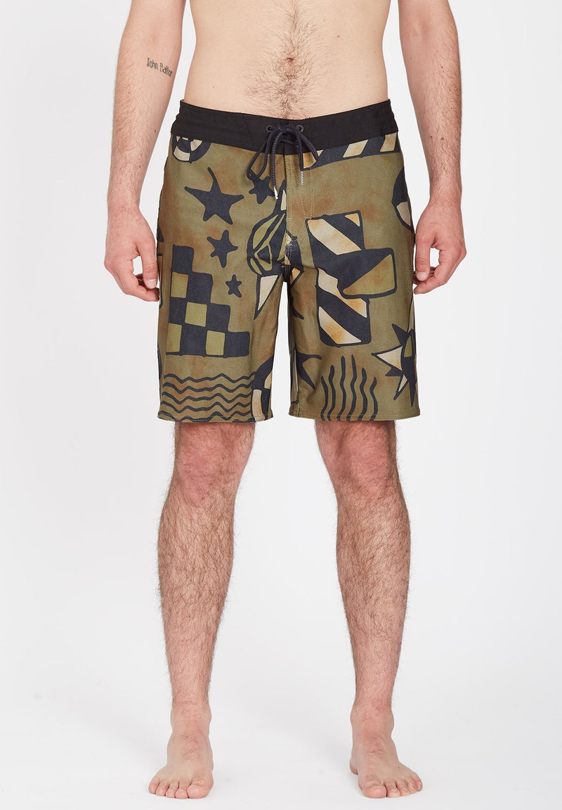 Volcom STONEY 19 - Shorts da mare - service green/verde - Zalando.it