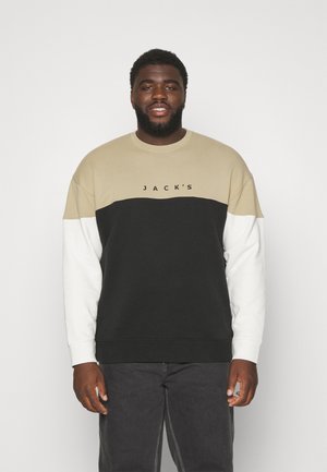 Urban Classics BASIC TERRY CREW - Sudadera - darkshadow/negro - Zalando.es