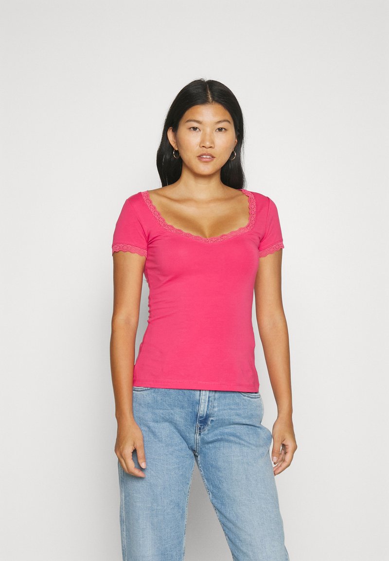 Anna Field T-Shirt basic - pink - Zalando.de