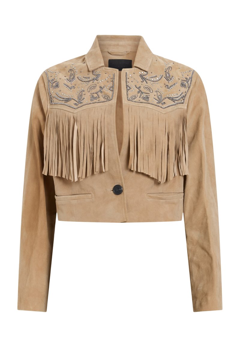 AllSaints CORINNA SHAI - Leren jas - tan brown/camel - Zalando.be