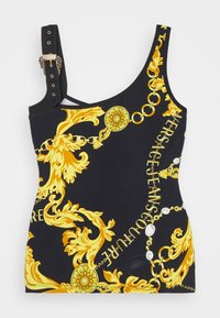 Versace Jeans Couture INTERLOCK CHAIN - Topper - black/gold-coloured ...