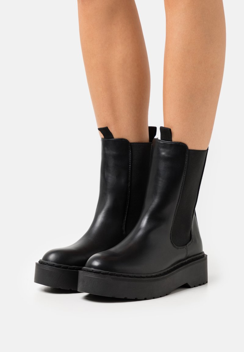 Rubi Shoes by Cotton On VEGAN MAX COMBAT PLATFORM MIDI GUSSET BOOT ...