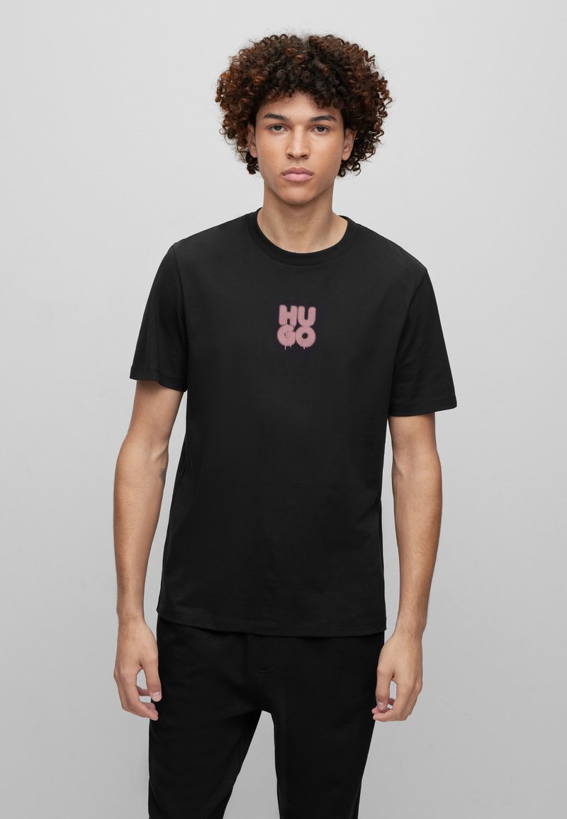 HUGO DECALI - T-shirts print - black/sort - Zalando.dk