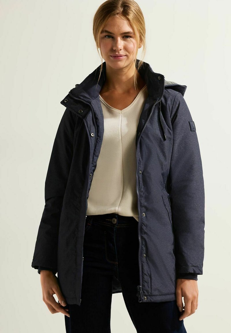 Cecil ARTIKEL_TECHNICAL MELANGE CO - Winterjas - blau/donkerblauw ...