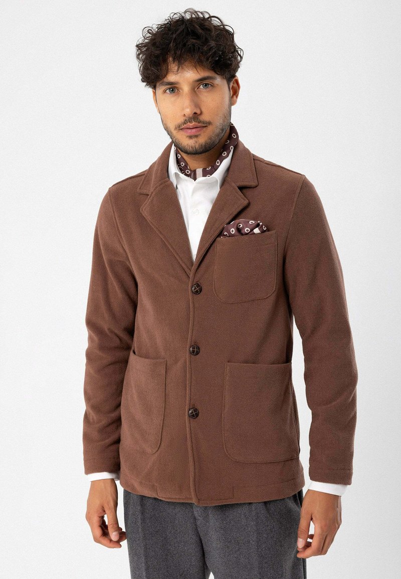 Antioch LAPEL COLLAR - Blazer jacket - brown - Zalando.ie