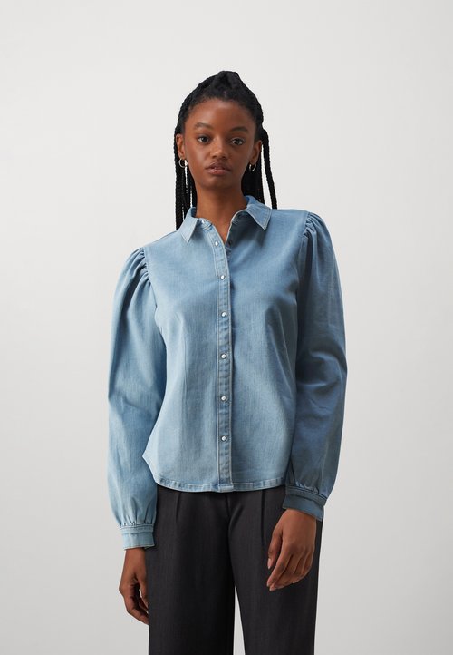 Minus MINIKIA SHIRT - Hemdbluse - powder blue/hellblau - Zalando.ch