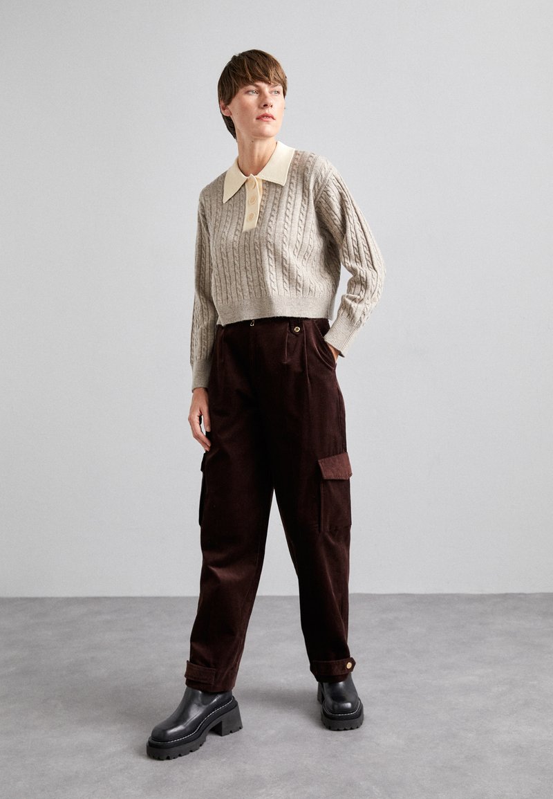 sandro RENO - Strickpullover - taupe - Zalando.de