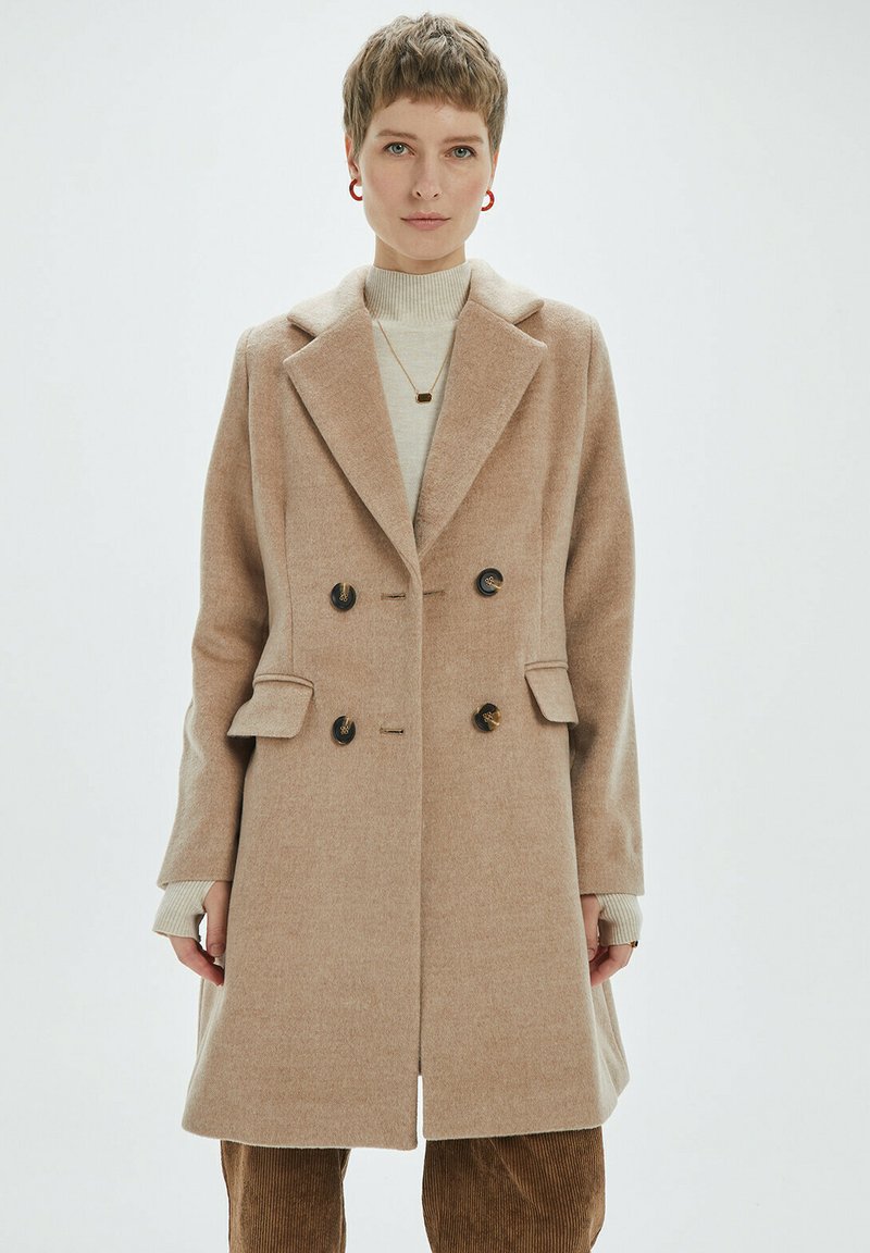 System Action CLASSIC CUT - Klasikinis paltas - beige/smėlinė - Zalando.lt