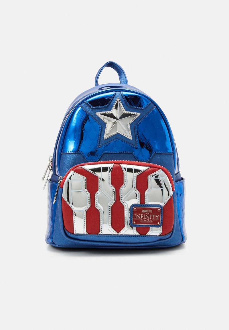 Loungefly MARVEL SHINE CAPTAIN AMERICA COSPLAY MINI BACKPAC UNISEXK ...