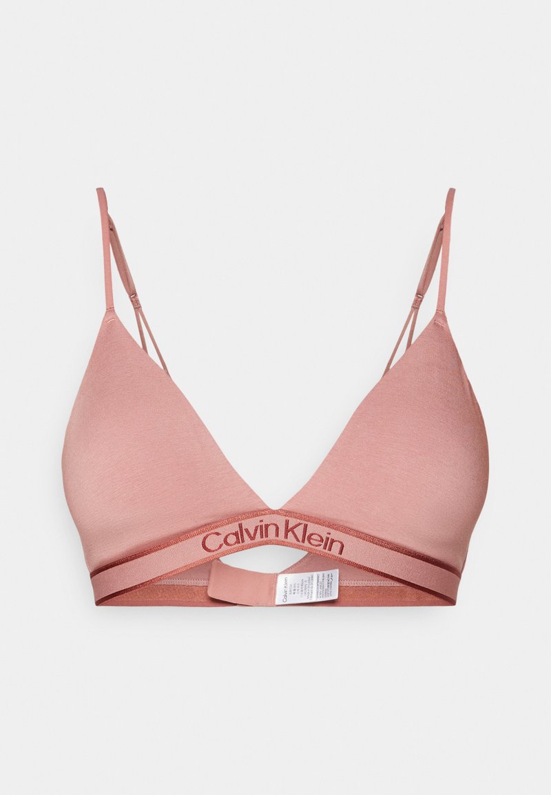 Calvin Klein Underwear TONAL LOGO TRIANGLE - Triangle bra - red grape ...