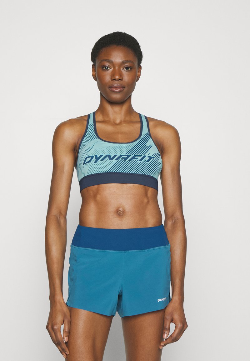 Dynafit ALPINE GRAPHIC BRA - Medium support sports bra - marine blue ...