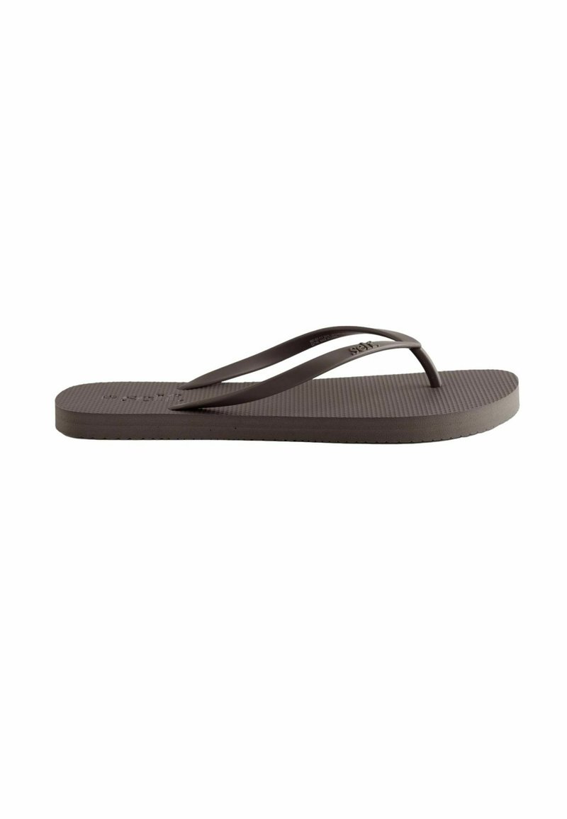 Self. REGULAR FIT - FLIP FLOPS - Chanclas de dedo - chocolate brown ...