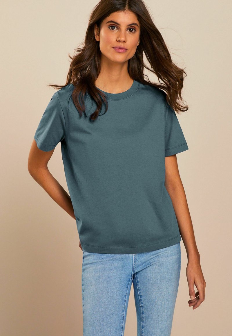 Next PREMIUM T-SHIRT - T-Shirt basic - blue/blau - Zalando.de
