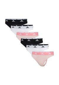 adidas Sportswear 6-PACK ACTIVE COMFORT - String - schwarz weiß rosa ...