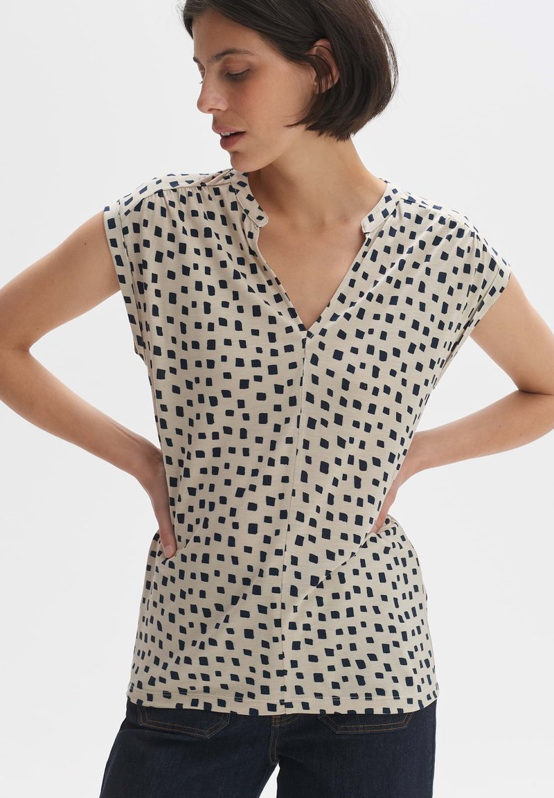OPUS SANDI CITY - T-Shirt print - natural glaze/beige - Zalando