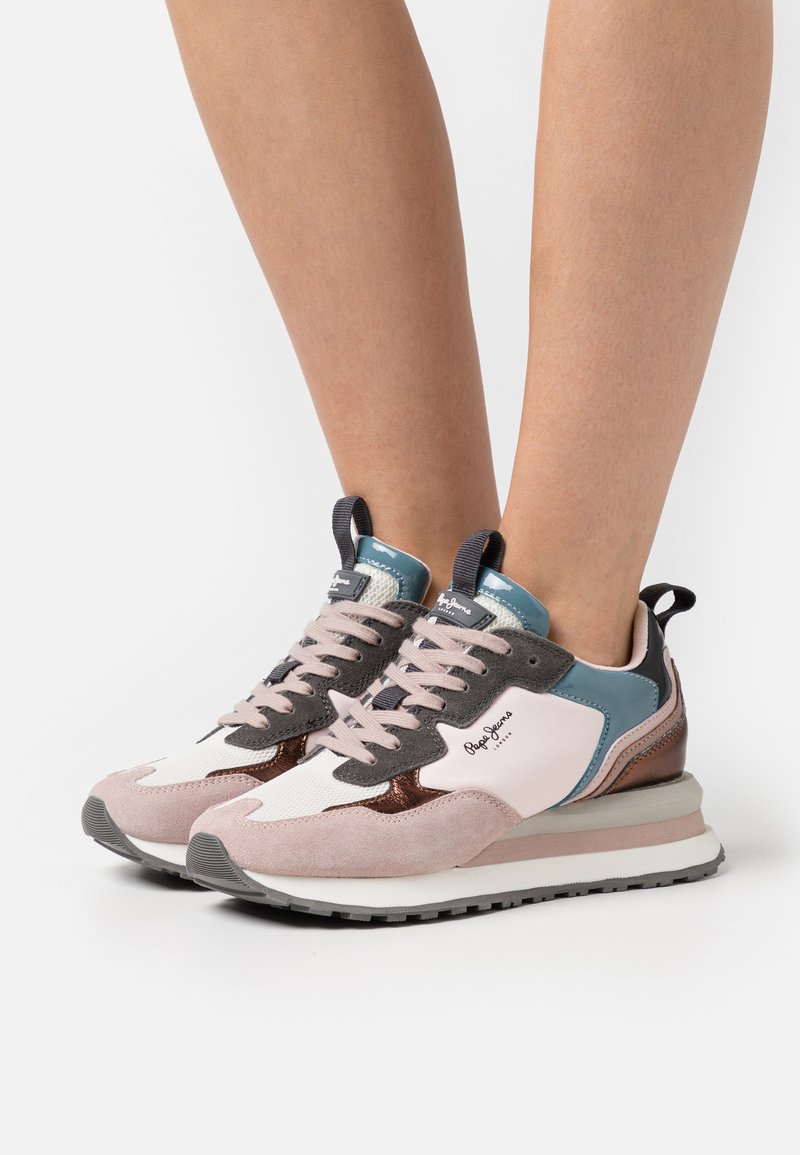 Pepe Jeans BLUR STAR - Baskets basses - bleach pink/violet - ZALANDO.FR