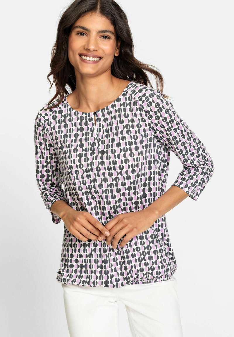 Olsen MIT RUNDHALSAUSSCHNITT - Bluse - lila - Zalando.de