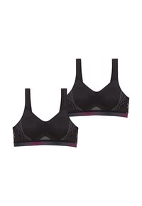 Triumph 2-PACK - Bustier - black/zwart - Zalando.nl