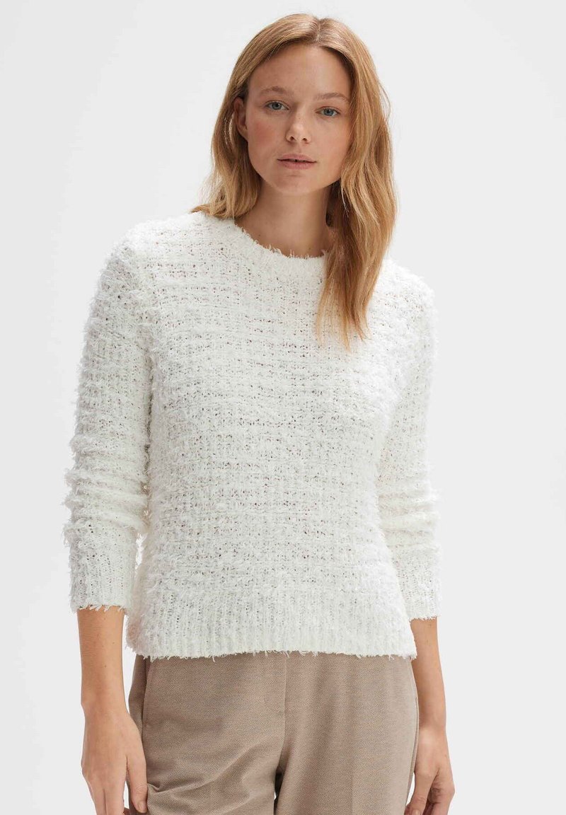 Opus PRIZZY - Strickpullover - milk/weiß - Zalando.ch