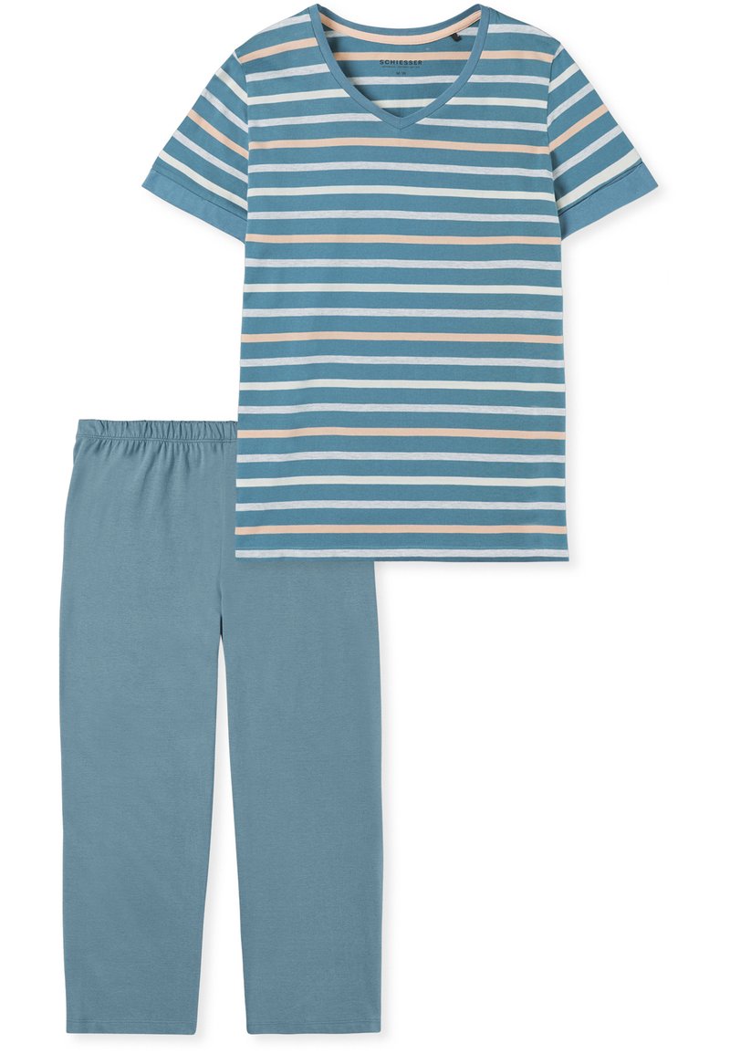 Schiesser SET - Nattplagg set - blaugrau/blågrå - Zalando.se