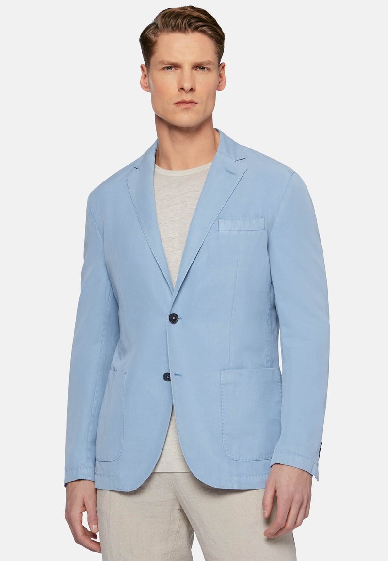 Boggi Milano Blazer jacket - light blue - Zalando