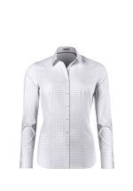 Vincenzo Boretti LEICHT TAILLIERT - Chemisier - weiß dunkelblau/blanc ...