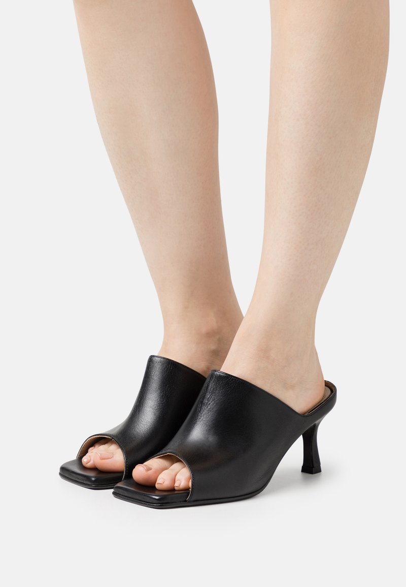 Selected Femme ASHLEY - Heeled mules - black - Zalando.ie