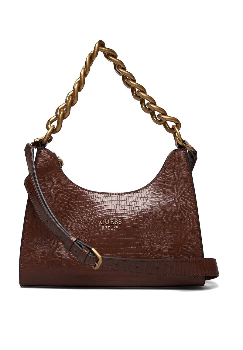 Guess TULLIA STAMPA PITONE ESPRESSO - Handtasche - marrone/braun ...