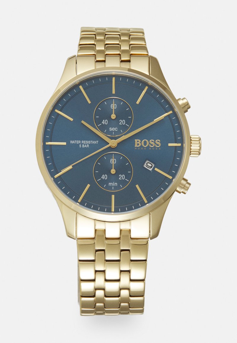 BOSS ASSOCIATE - Chronograph - gold-coloured/blue/goldfarben - Zalando.at