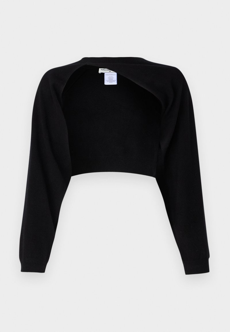 pure cashmere BOLERO TWO-WAY - Pullover - black/noir - ZALANDO.FR