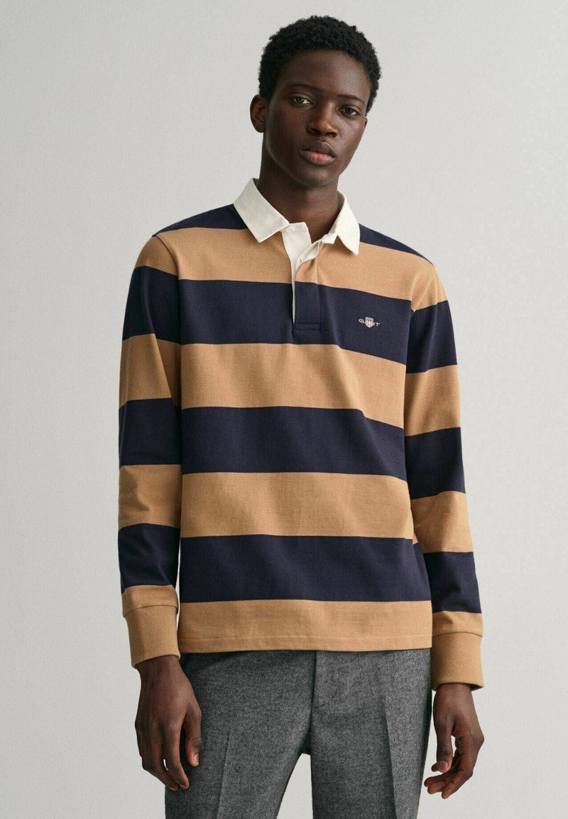 GANT REG SHIELD BARSTRIPE HEAVY RUGGER - Langærmet T-shirt - marine ...