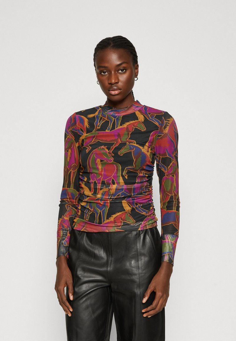 Farm Rio WILD HORSES - Bluză cu mânecă lungă - black/multicolor ...