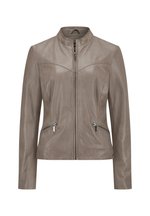 Milestone COMET - Leather jacket - taupe - Zalando