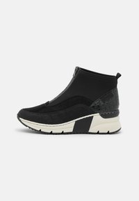 Rieker Sneakers high - schwarz/crema/cliff/perlcreme/beige - Zalando.dk