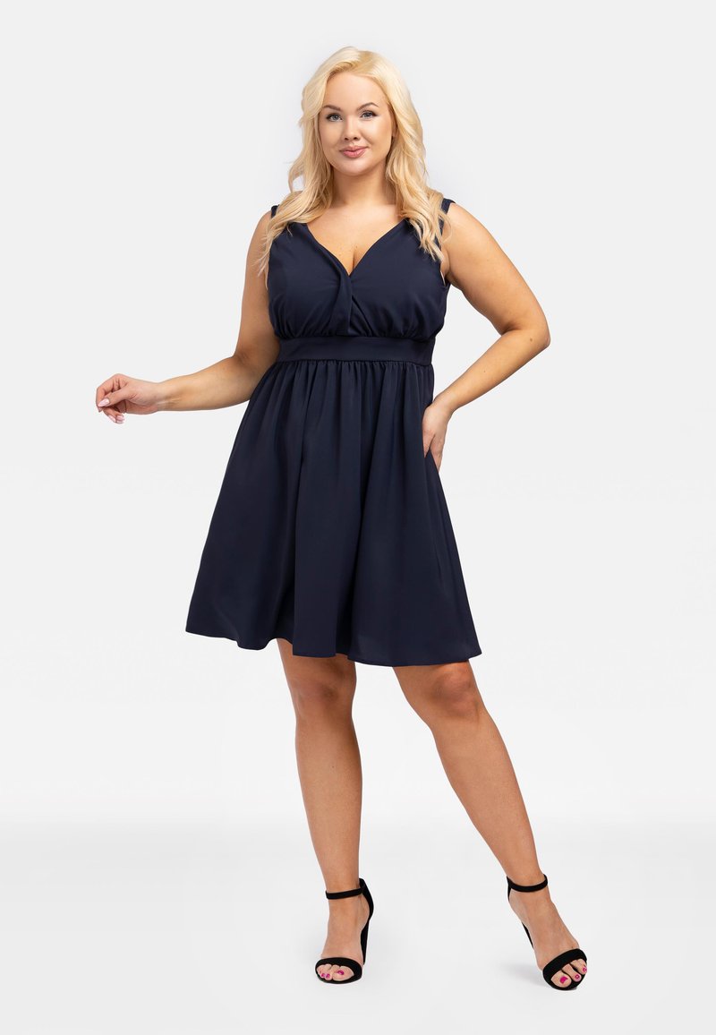 KARKO MERLIN - Day dress - navy blue/dark blue - Zalando