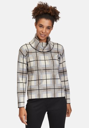 Betty Barclay KARIERT - Strickpullover - patch rosé grey/pink - Zalando.at