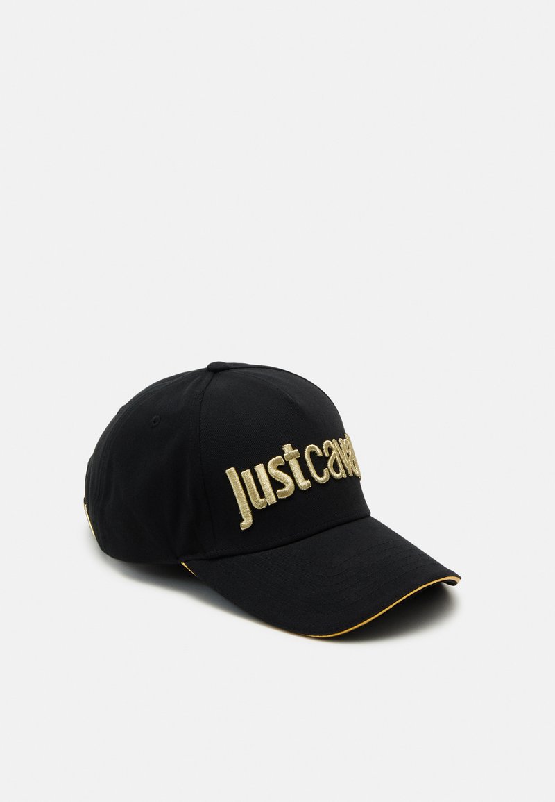 Just Cavalli BASEBALL LOGO EMBROIDERY UNISEX - Cap - black/gold ...