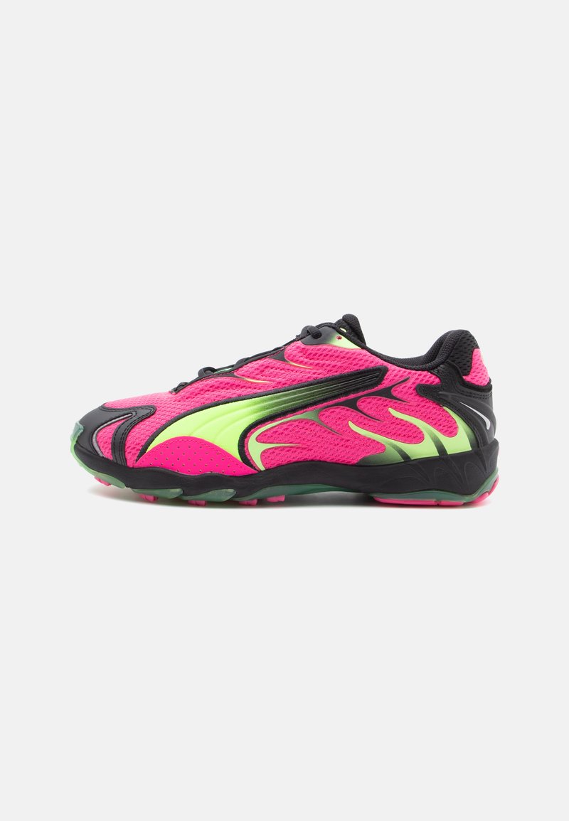 Puma INHALE UNISEX - Baskets basses - fluro pink pes/green glare/rose ...