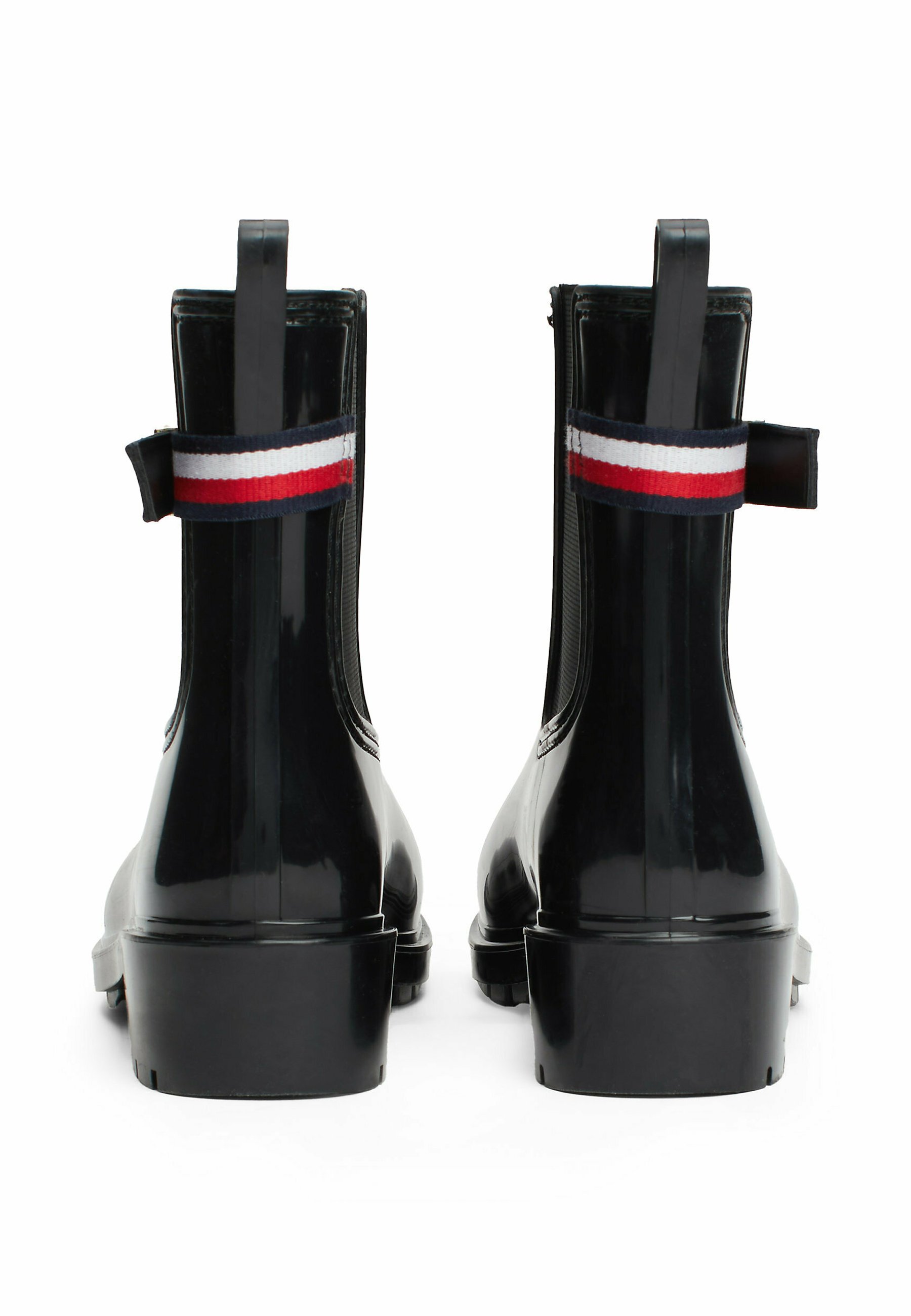 Tommy Hilfiger BELTED CLEAT RAIN Gummistiefel black schwarz Zalando
