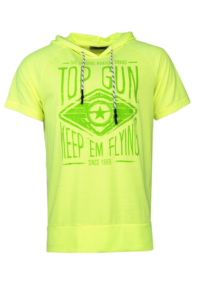 TOP GUN TOP GUN BRIGHT - T-Shirt print - yellow/gelb - Zalando.at