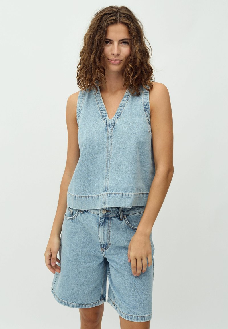 mbyM LOUISANA-M - Top - vintage light blue/light blue - Zalando.ie