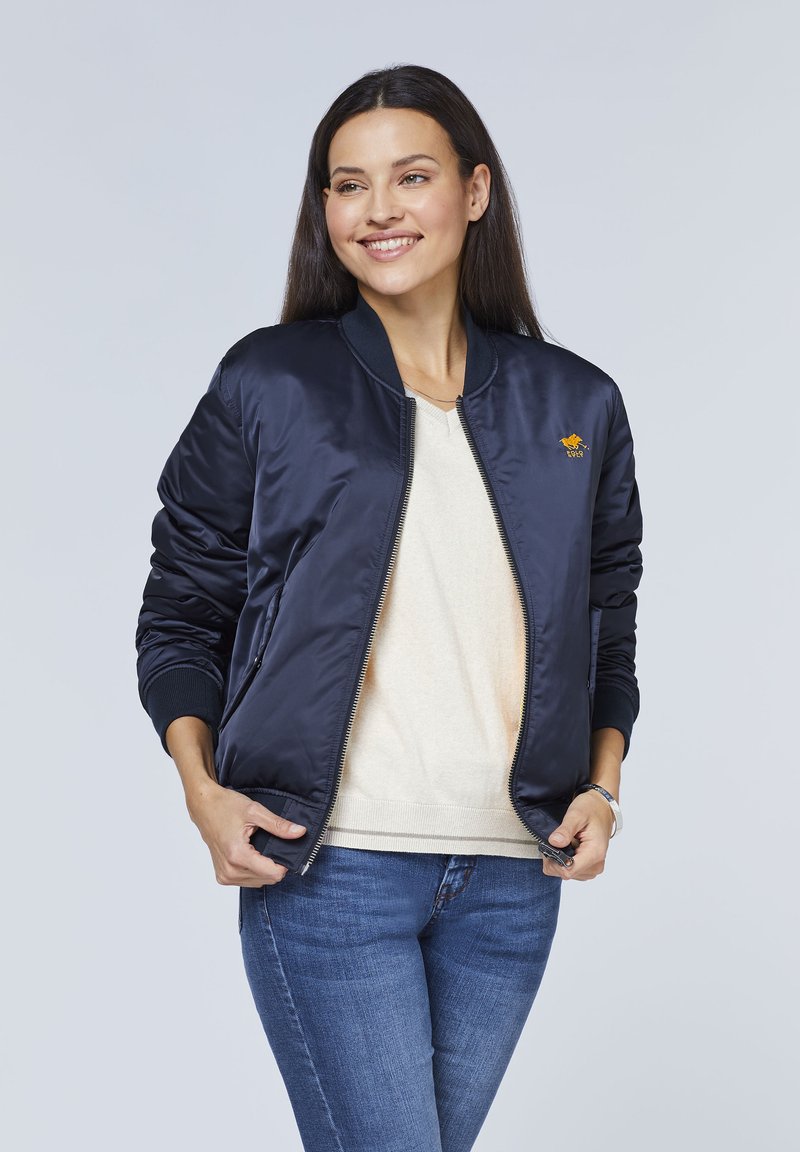 Polo Sylt IM CHANGIERENDEN WENDE DESIGN - Bomber Jacket - total eclipse/dark blue - Zalando.de