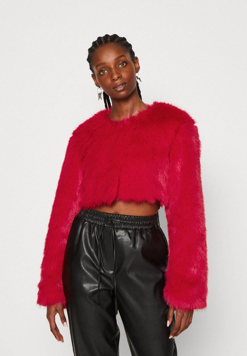 ONLY ONLVIVIAN BOLERO - Winter jacket - lychee/red - Zalando.co.uk