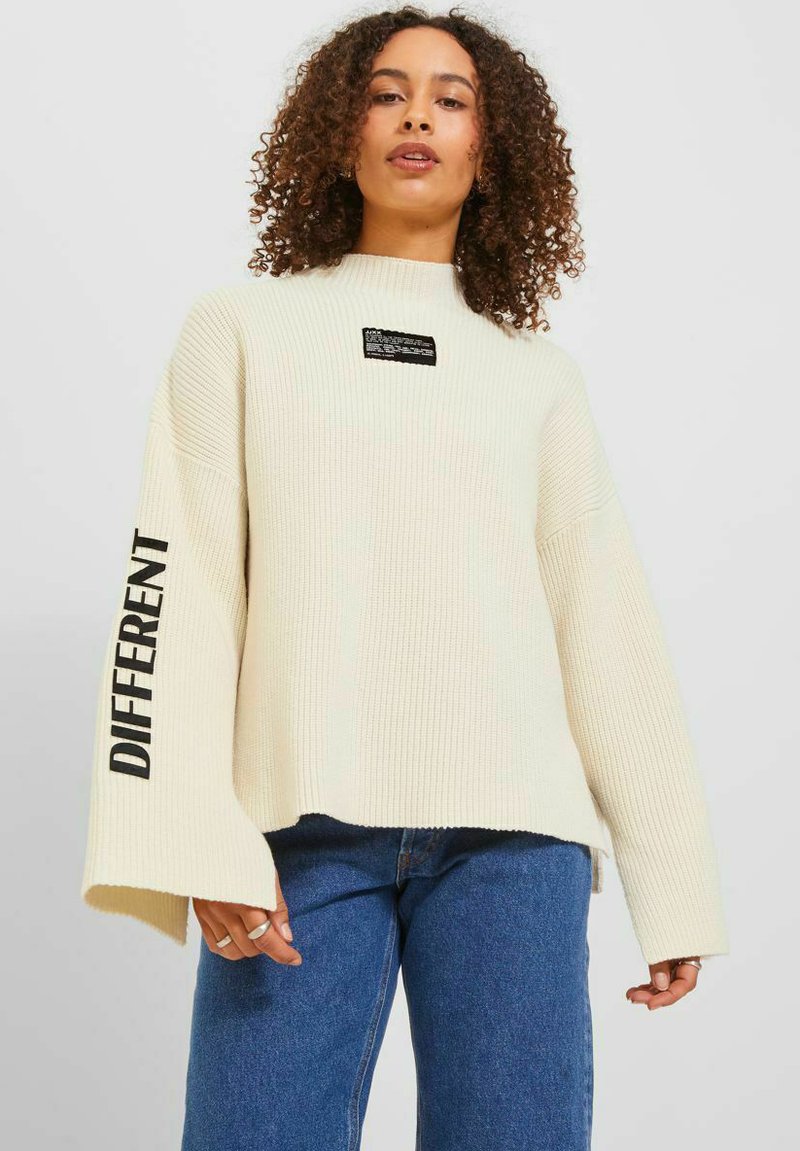 JJXX MAJA HIGH NECK - Trui - bone white/crème - Zalando.nl