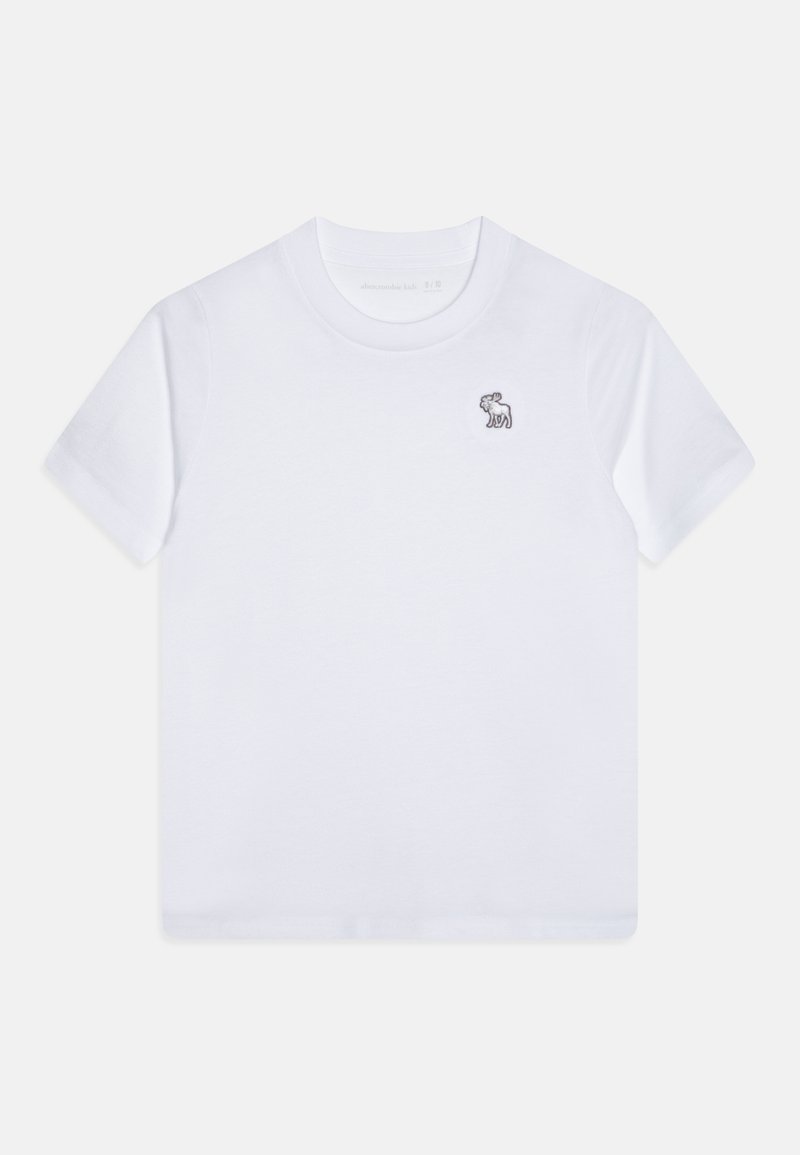 Abercrombie & Fitch ESSENTIAL ICON TEE - Basic T-shirt - bright white/white - Zalando.co.uk